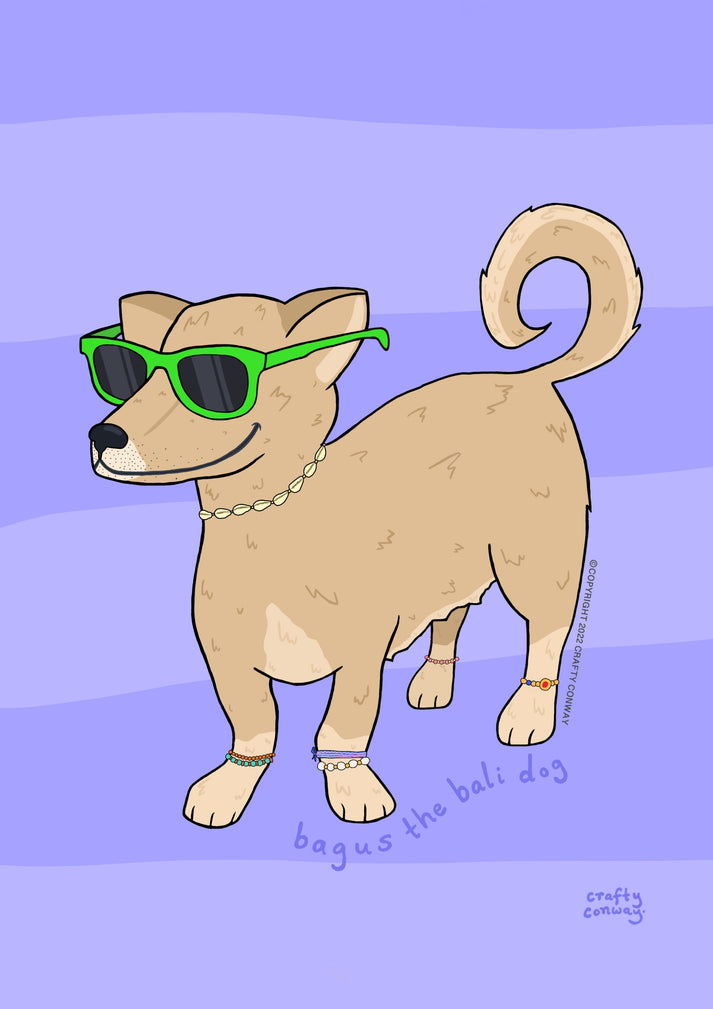 Bagus the Bali Dog Print – CraftyConway
